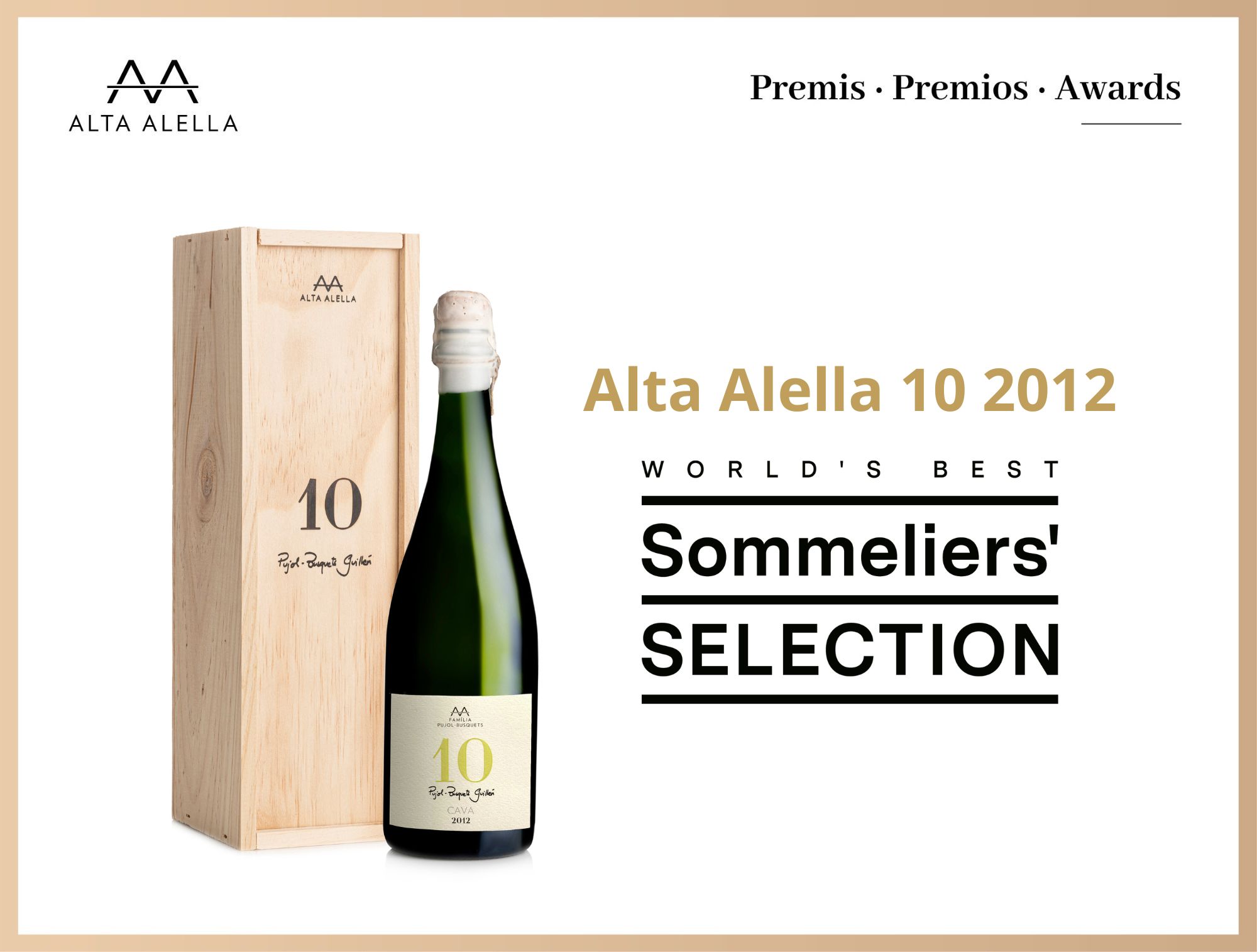 Alta Alella 10 2012 included in the prestigious World's Best Sommeliers ...